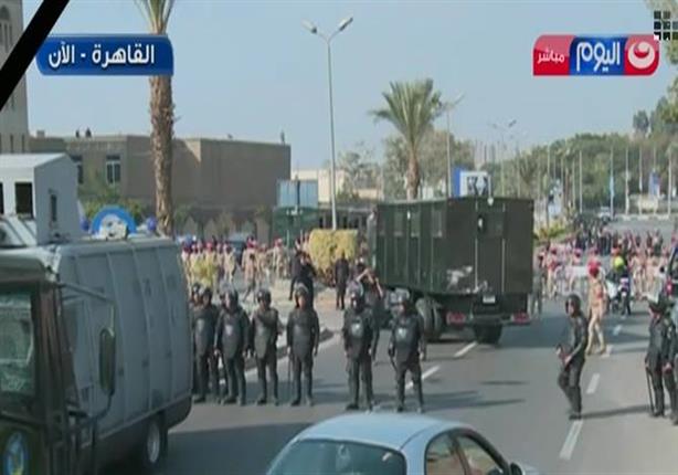 قوات الأمن تغادر المنصة وتفتح الطريق أمام حركة المرور مصراوى