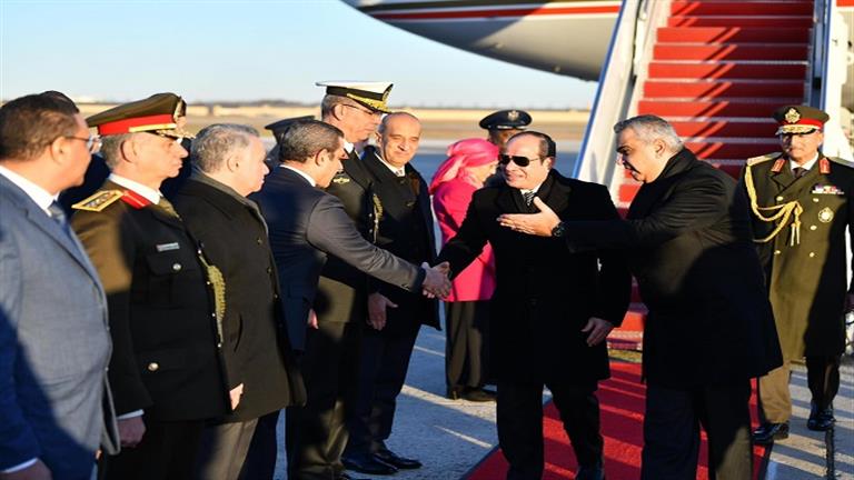 بالفيديو المتحدث الرئاسي ينشر فيديو وصول الرئيس السيسي إلى مصراوى
