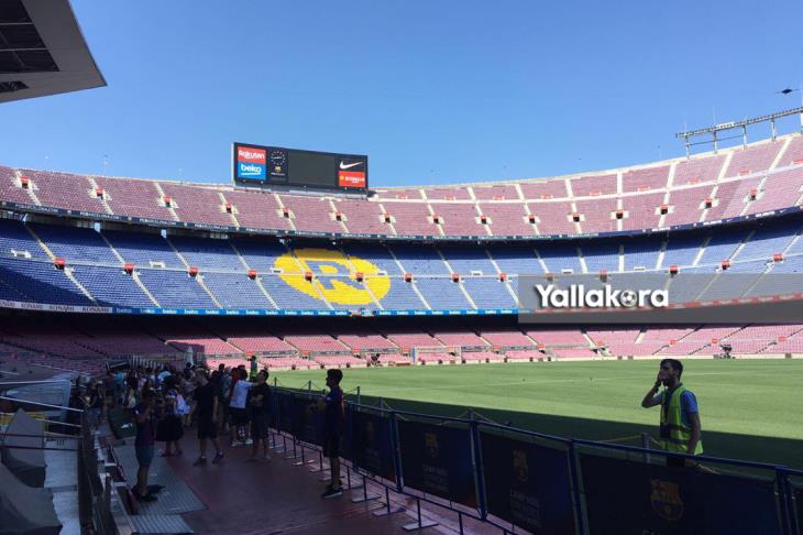 بالصور.. يلا كورة في استاد كامب نو | يلاكورة